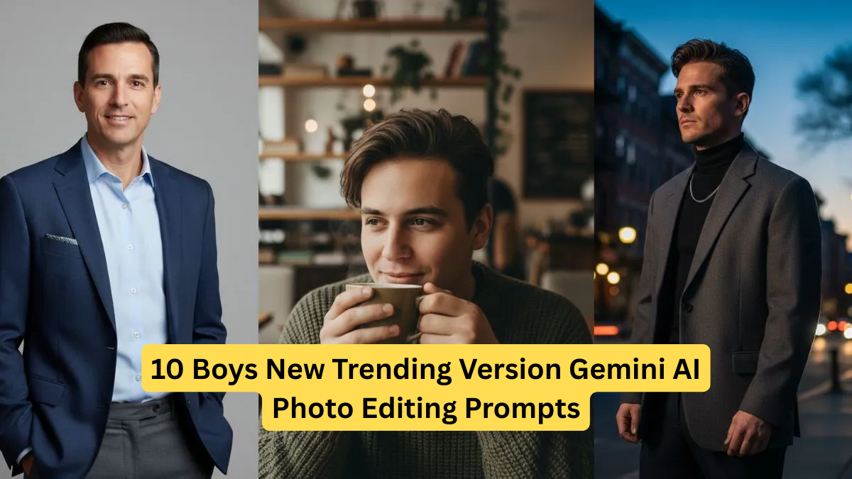 10 Boys New Trending Version Gemini AI Photo Editing Prompts ...