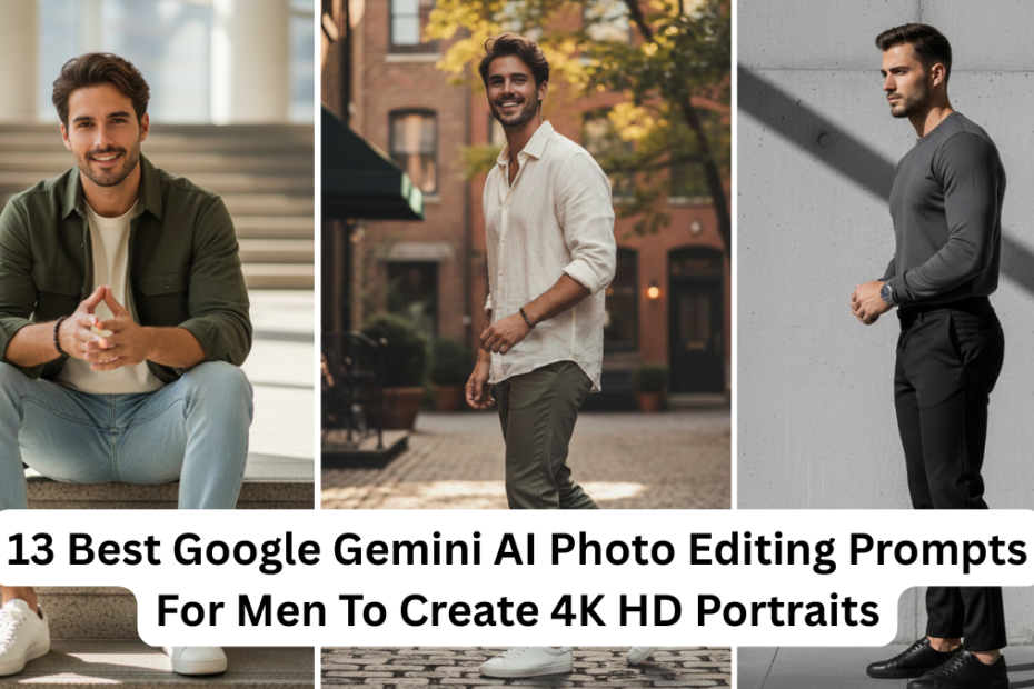 13 Best Google Gemini AI Photo Editing Prompts For Men To Create 4K HD ...